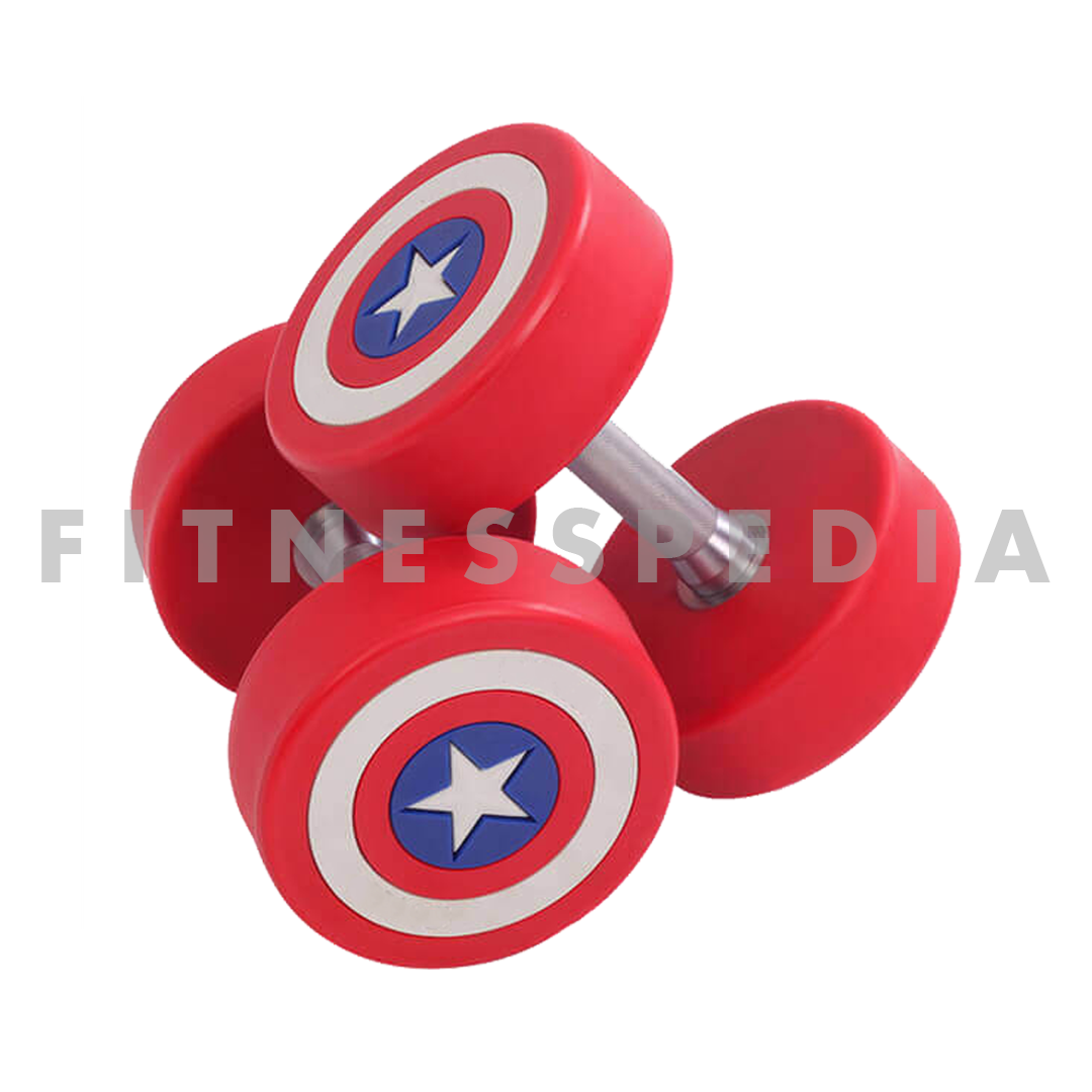 Captain America Fixed Dumbbell Target 2.5kg s/d 25kg - Fitnesspedia